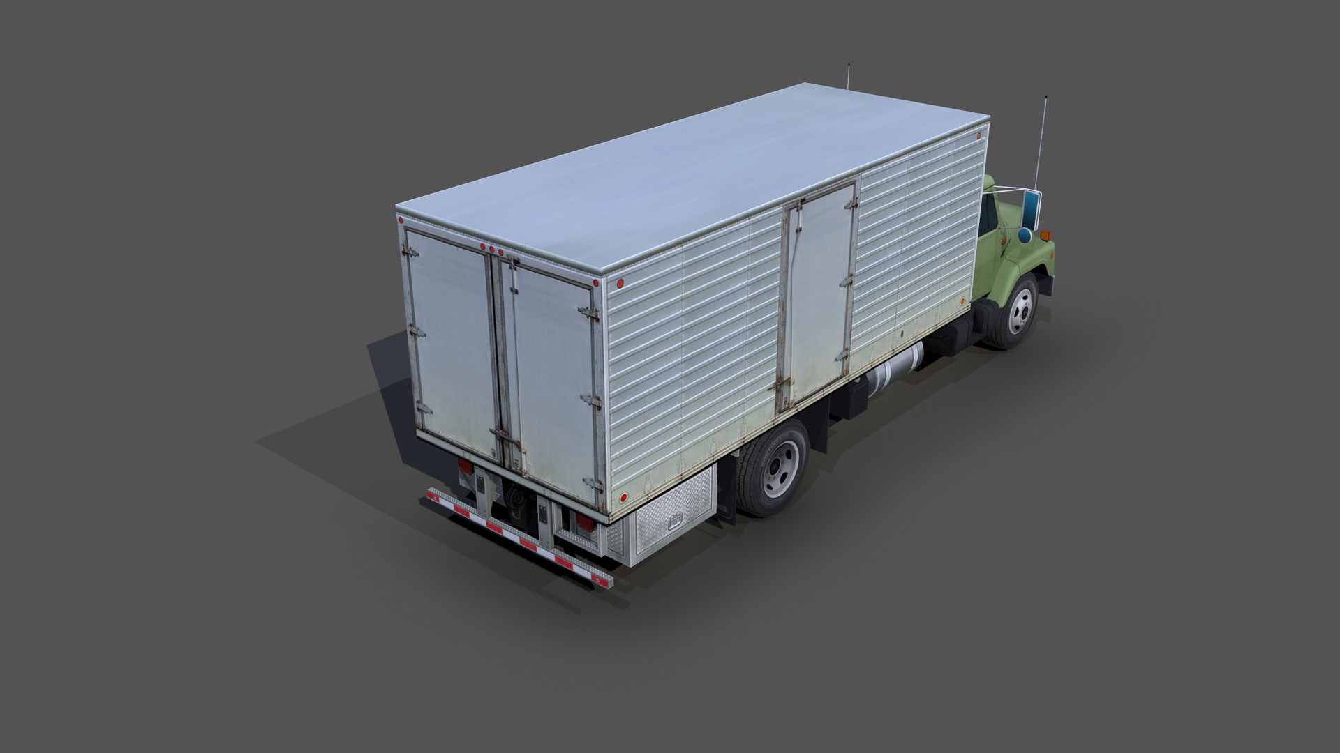 International 1754 Box truck trailer model - TurboSquid 1723088