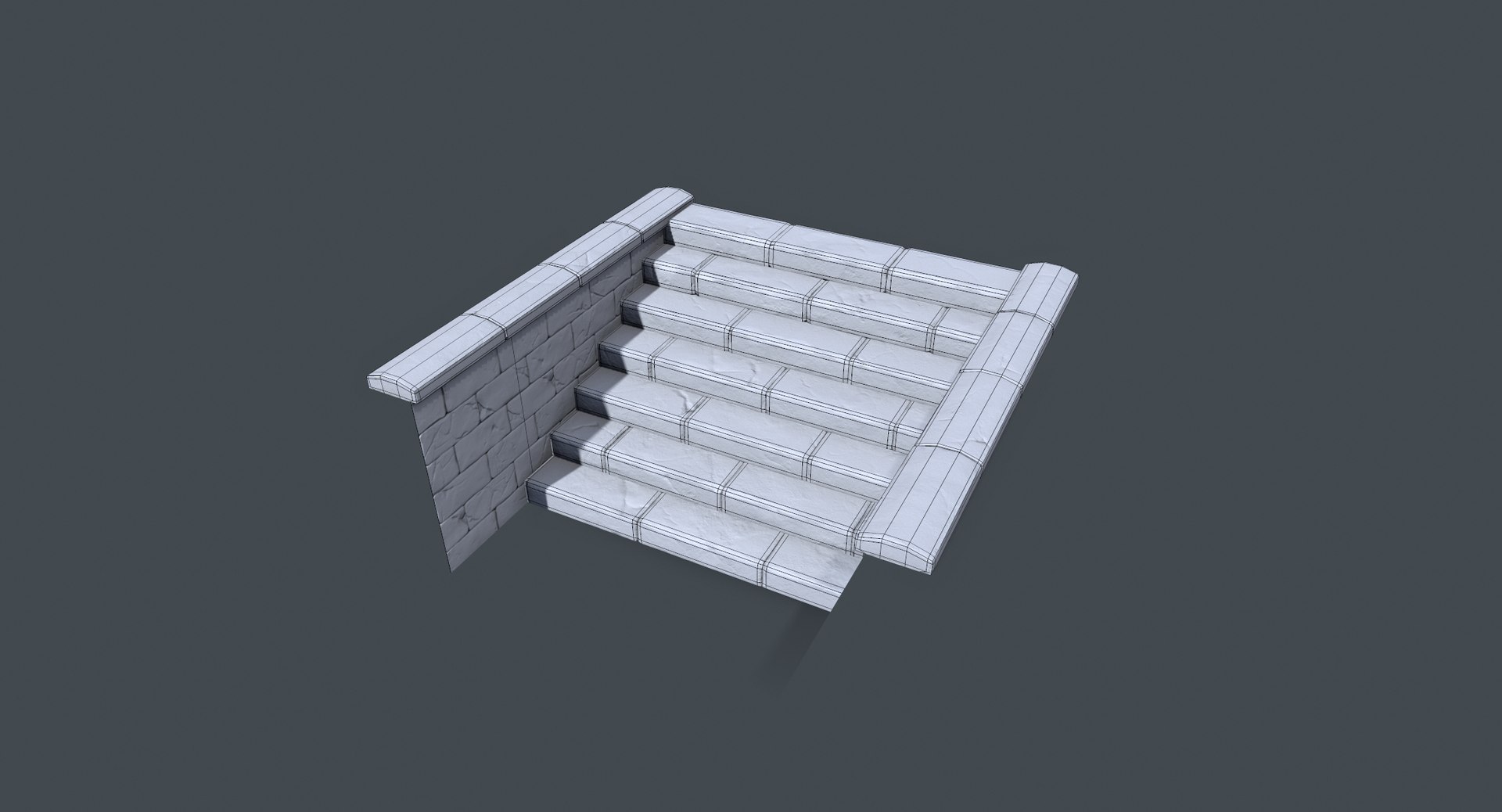 3D Stone Stairs Stylized - TurboSquid 1449524
