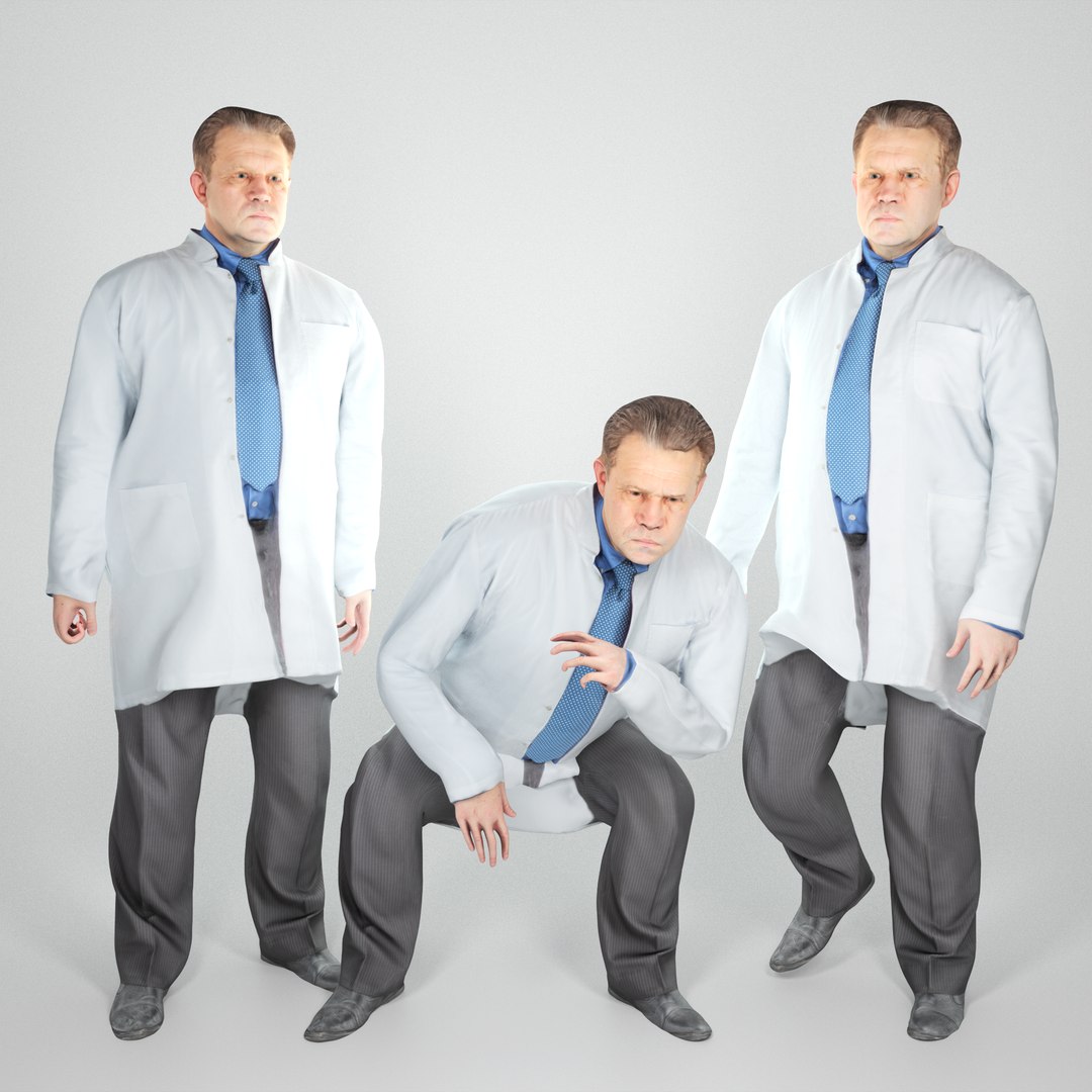 3D Adult Man Surgeon Animation - TurboSquid 1521361