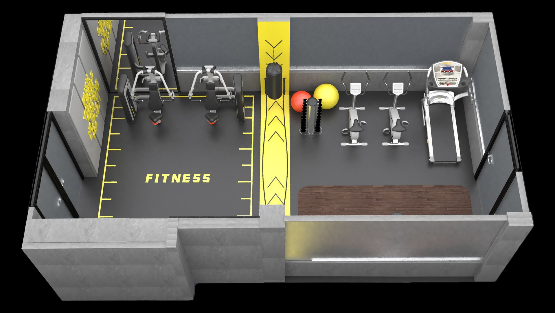 GYM 3D Model - TurboSquid 2064181