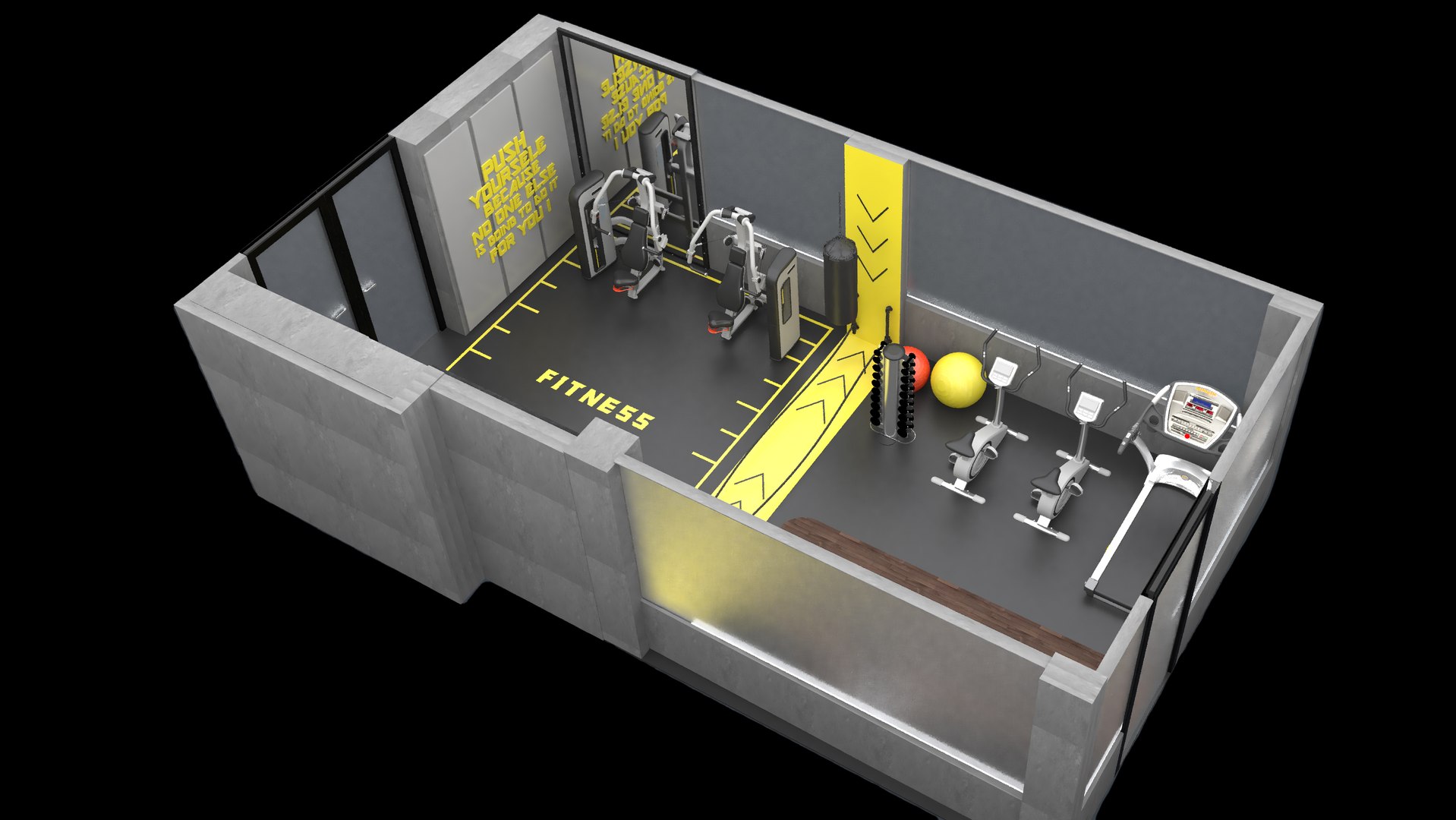 GYM 3D Model - TurboSquid 2064181
