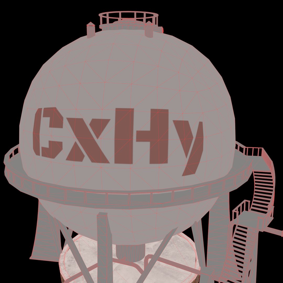 Chemical Tower 3D Model - TurboSquid 1850982