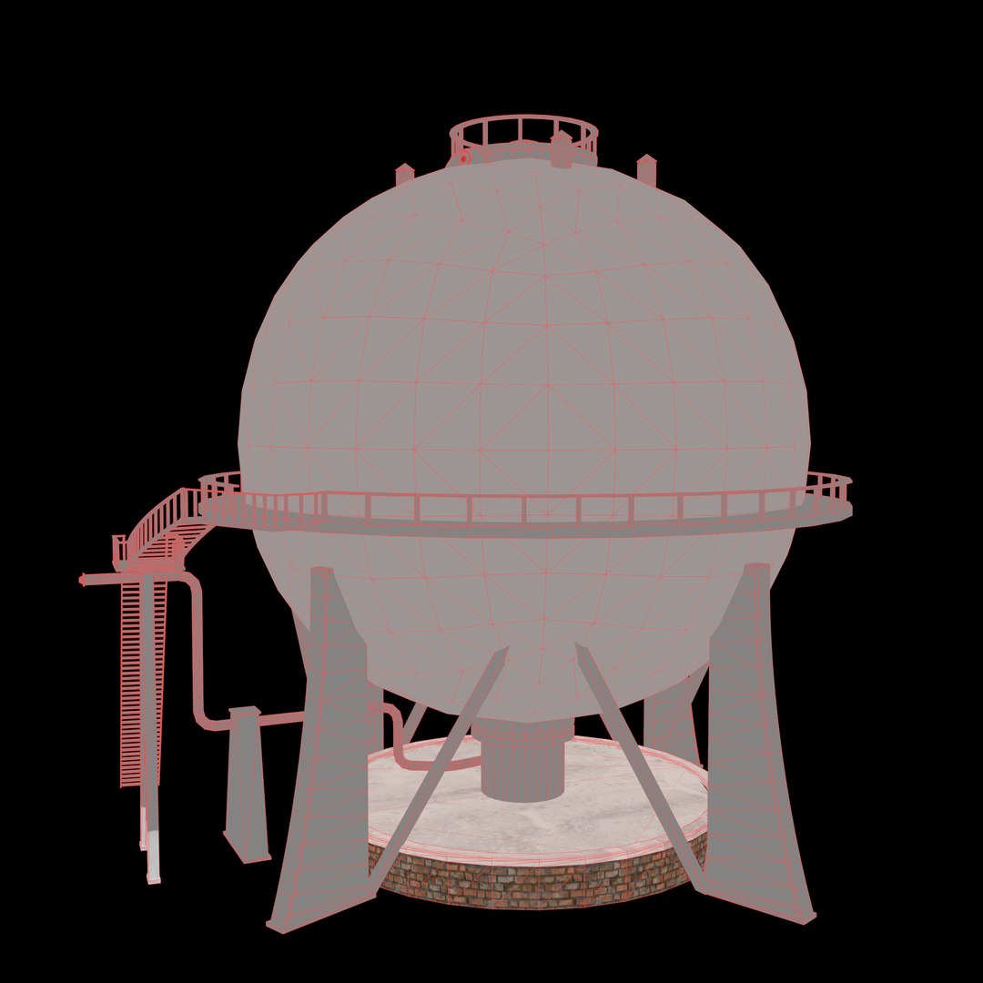 Chemical Tower 3D Model - TurboSquid 1850982