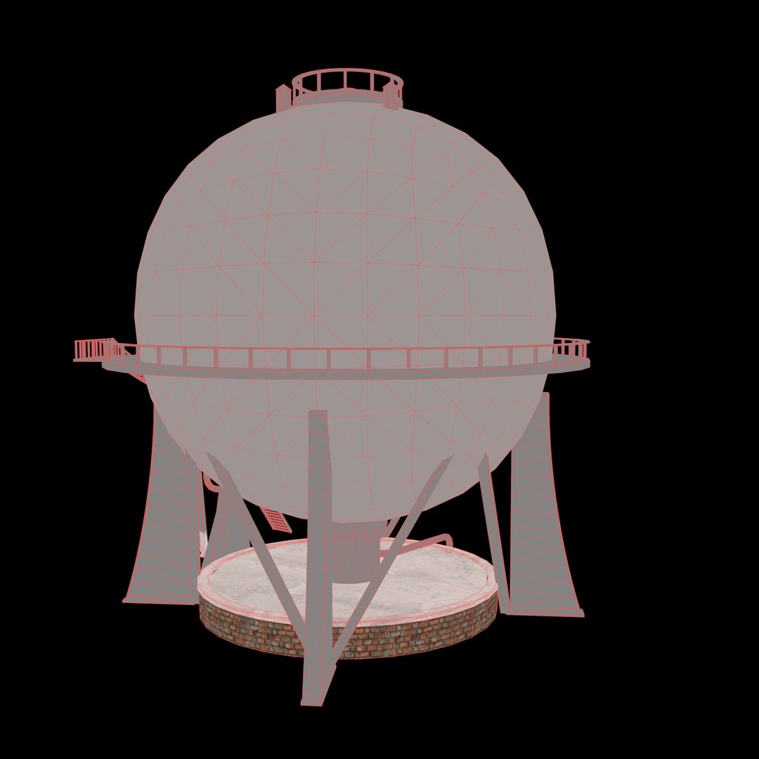 Chemical Tower 3D Model - TurboSquid 1850982