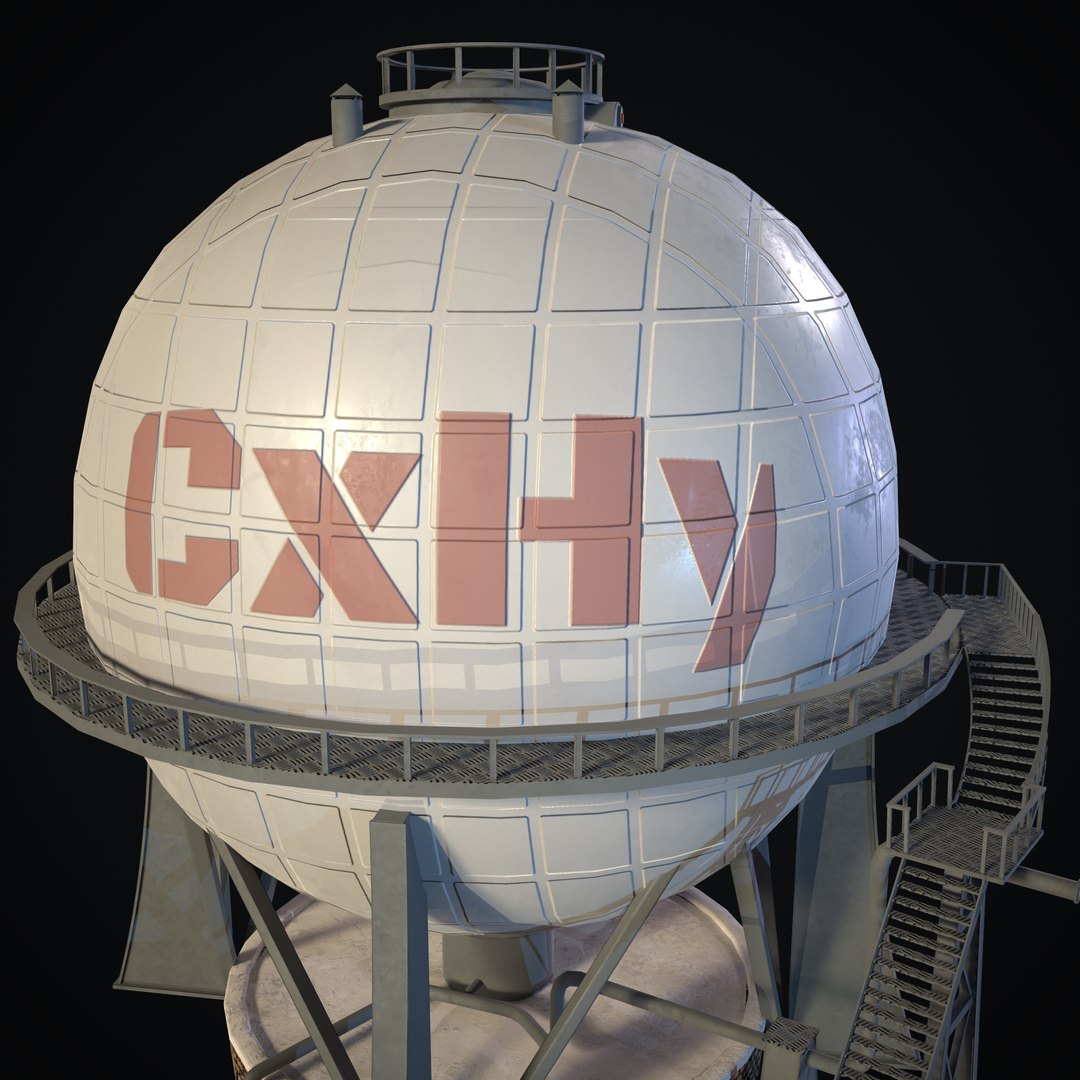 Chemical Tower 3D Model - TurboSquid 1850982