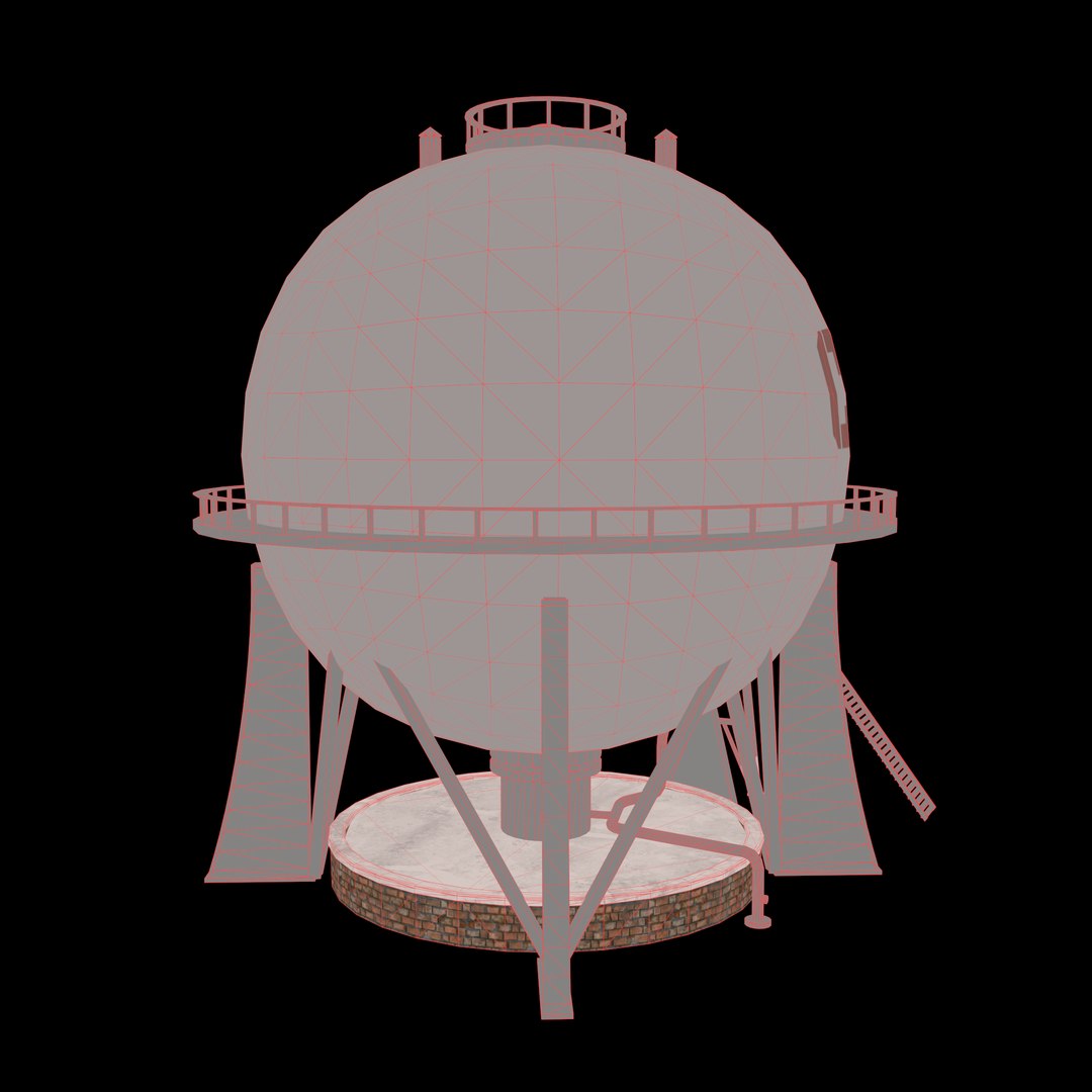 Chemical Tower 3D Model - TurboSquid 1850982