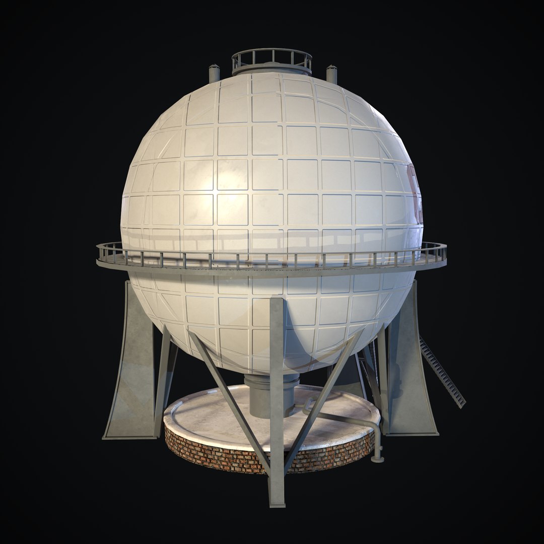 Chemical Tower 3D Model - TurboSquid 1850982