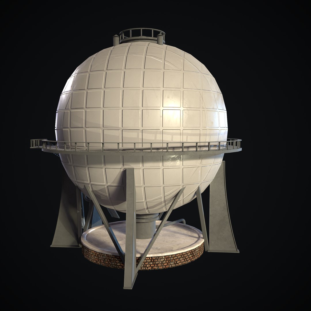 Chemical Tower 3D Model - TurboSquid 1850982