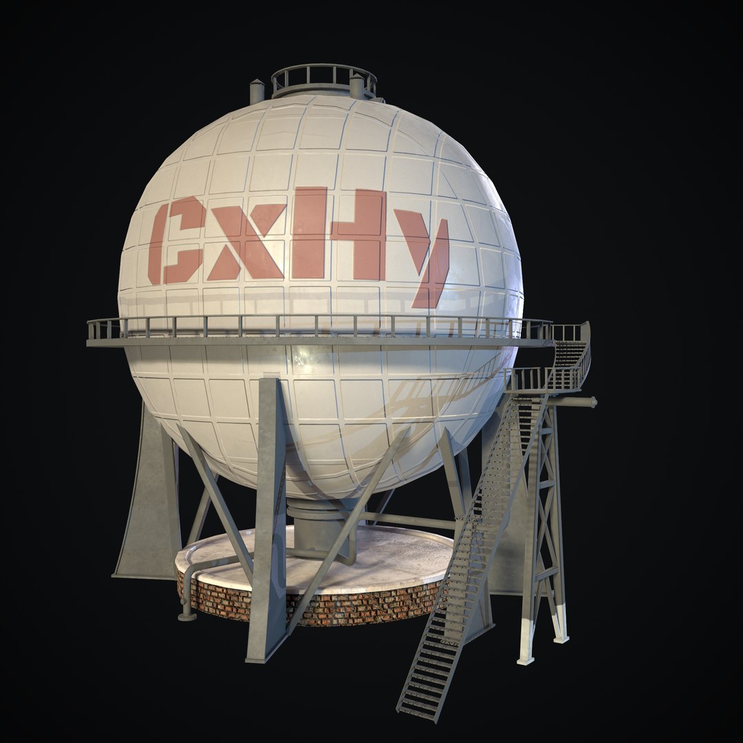 Chemical Tower 3D Model - TurboSquid 1850982