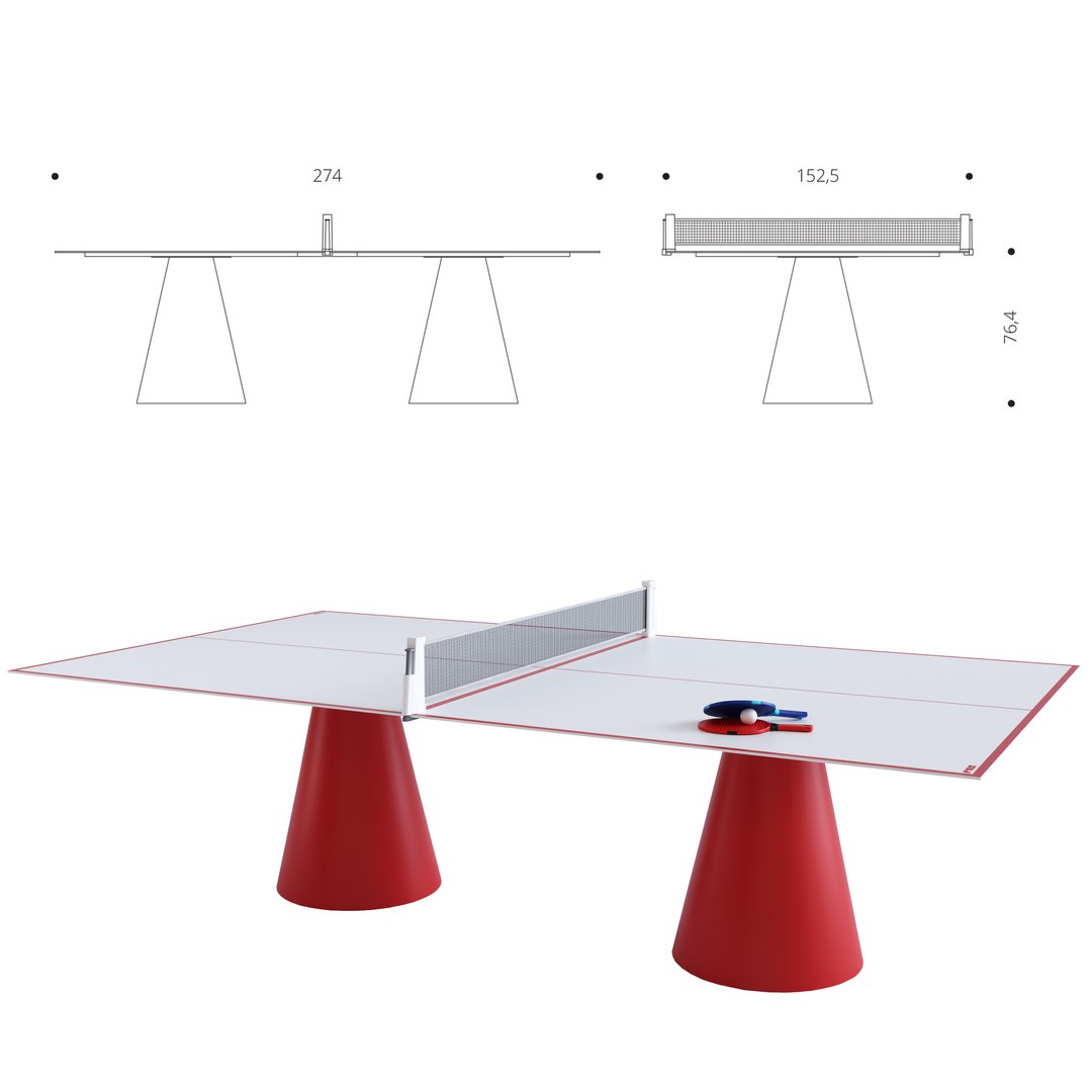 3D Ping Pong Tables Dada Outdoor FAS Pendezza Model - TurboSquid 2095168