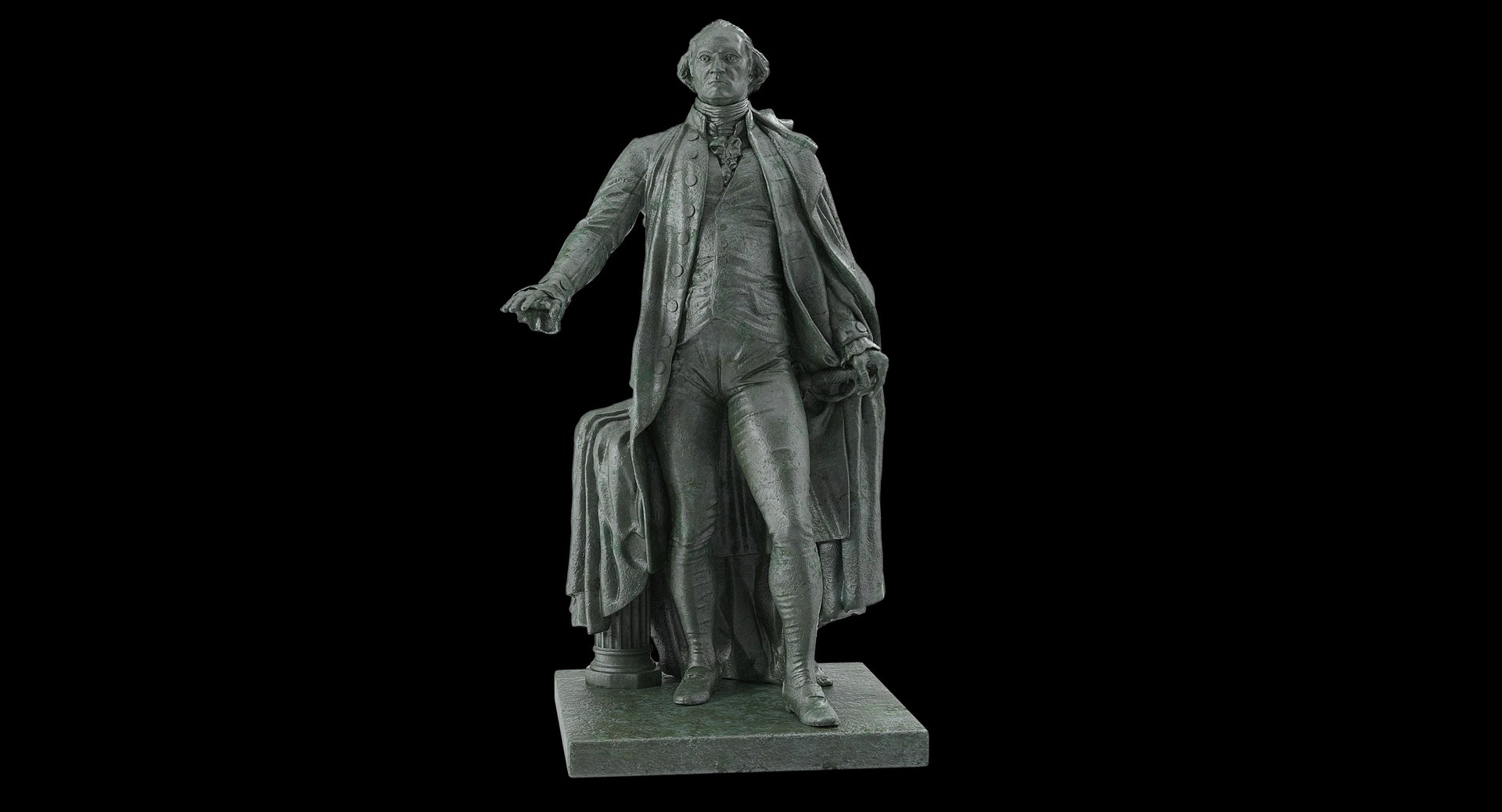 George washington statue 3D model - TurboSquid 1274988