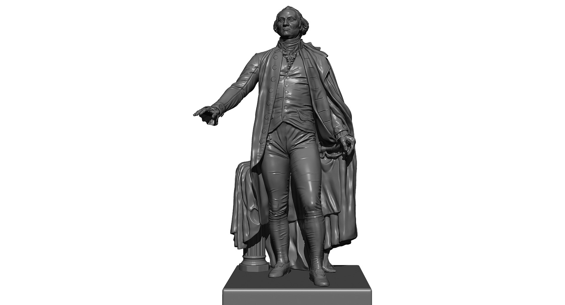 George washington statue 3D model - TurboSquid 1274988