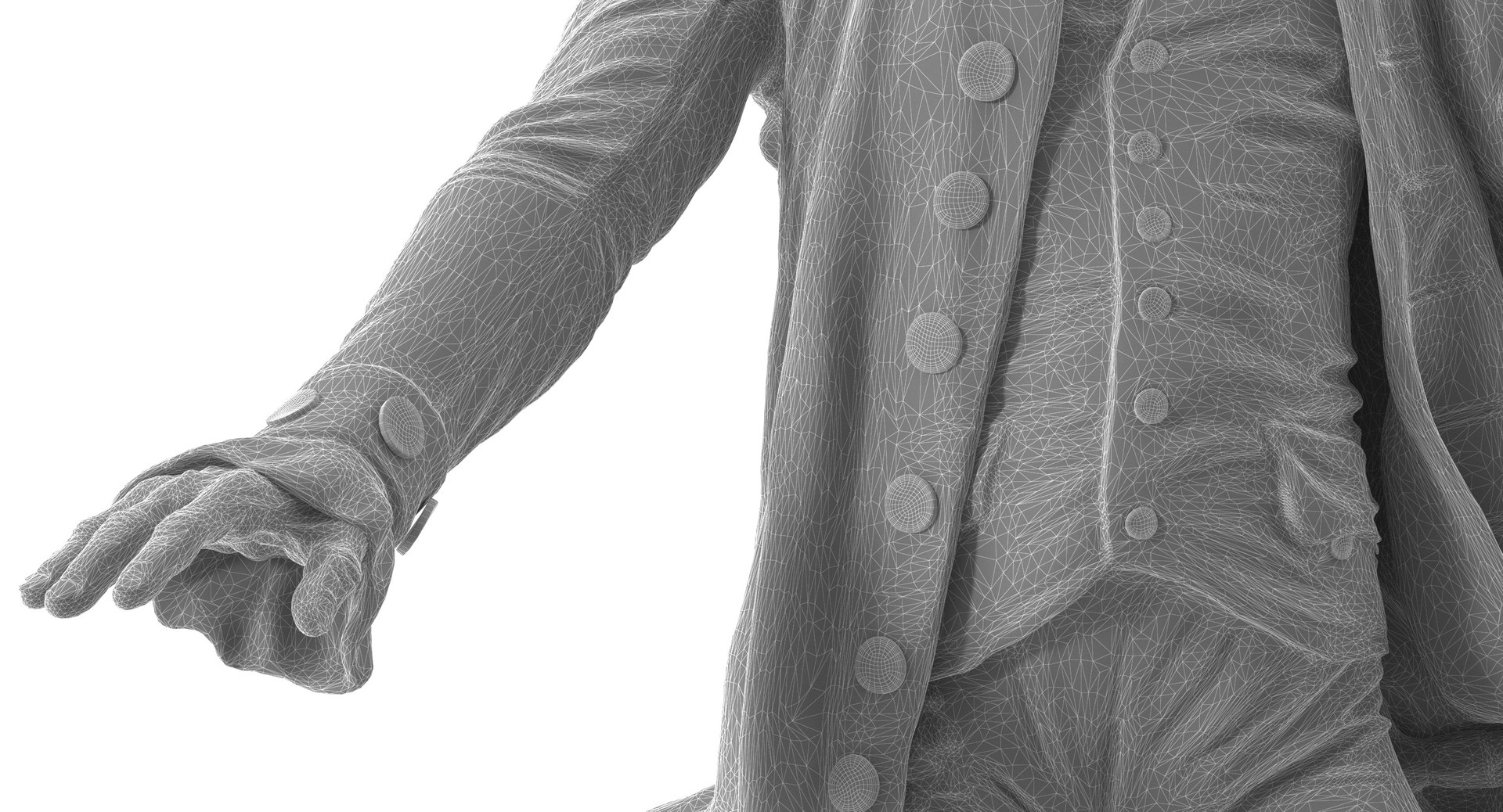 George Washington Statue 3D Model - TurboSquid 1274988