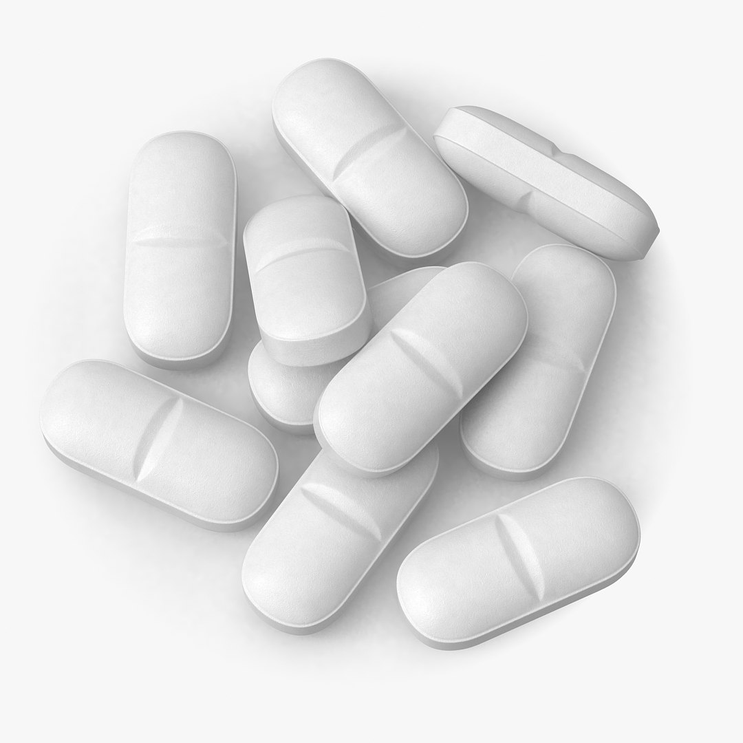 Pill Medication Antibiotic Model - TurboSquid 1406931