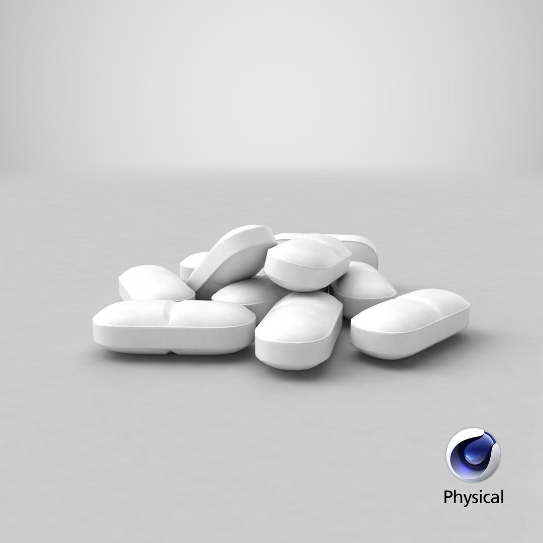 Pill Medication Antibiotic Model - TurboSquid 1406931