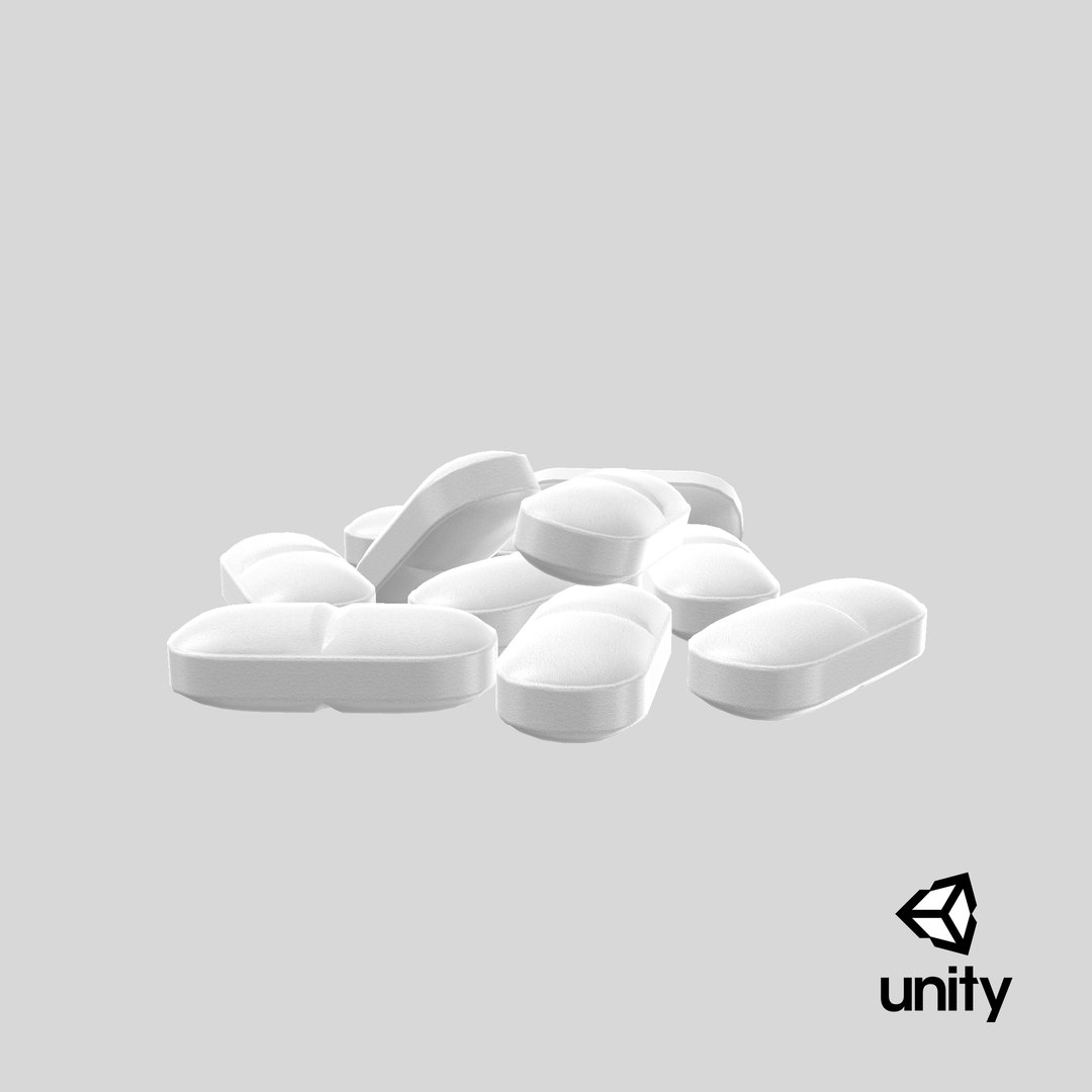 Pill Medication Antibiotic Model - TurboSquid 1406931