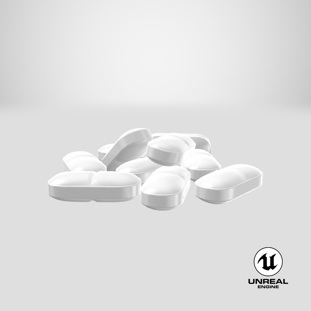 Pill Medication Antibiotic Model - TurboSquid 1406931