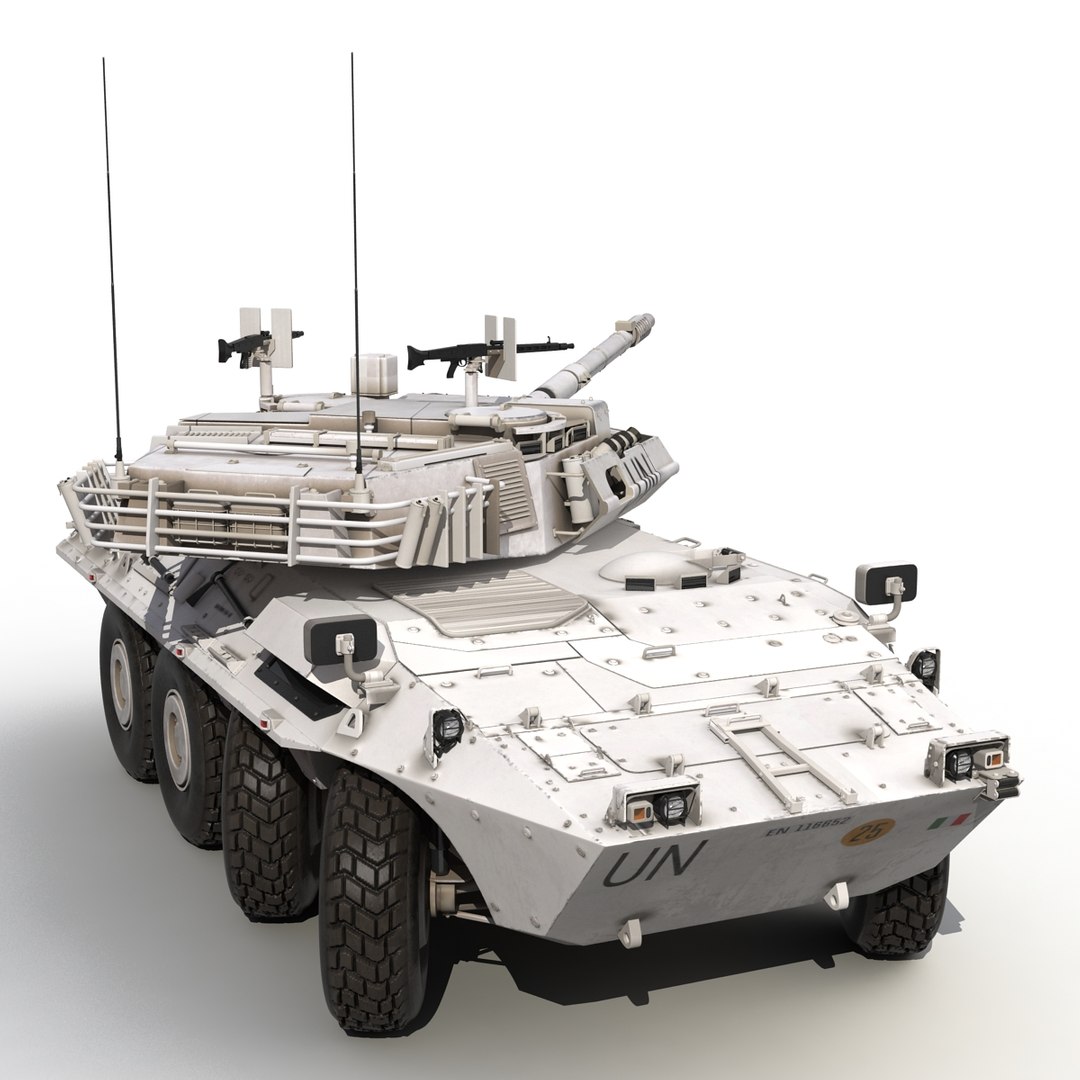 wheeled tank destroyer b1 3d model