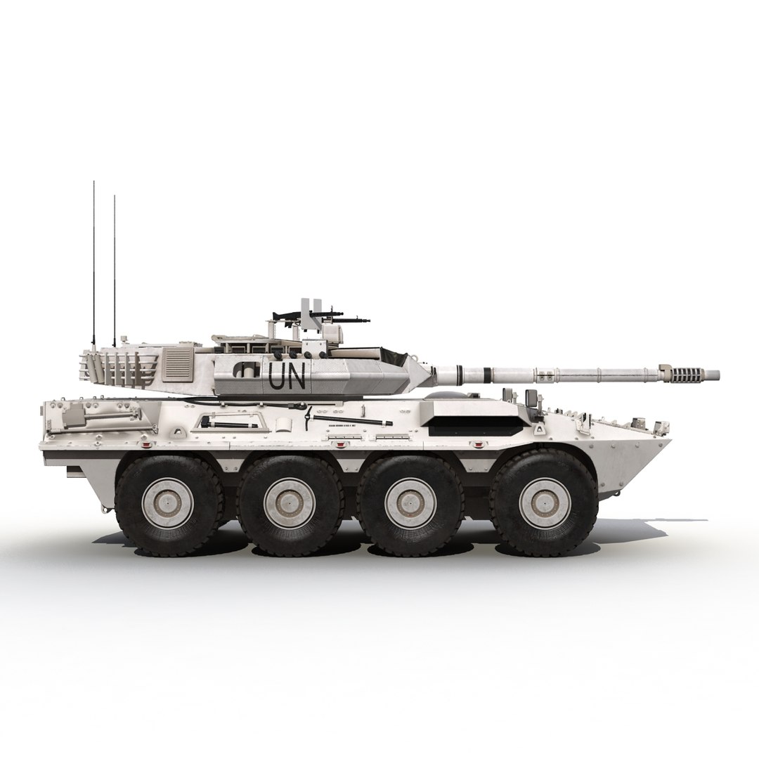 wheeled tank destroyer b1 3d model