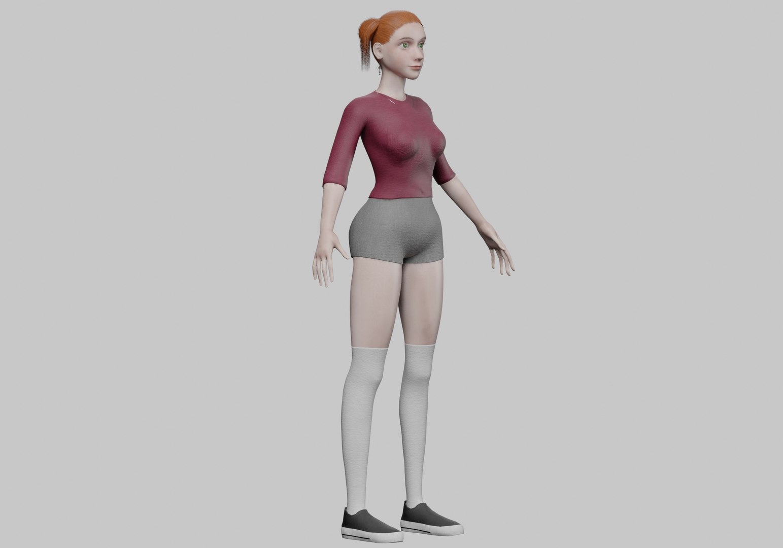 3D Young Basic Woman V23446 Model - TurboSquid 2266326