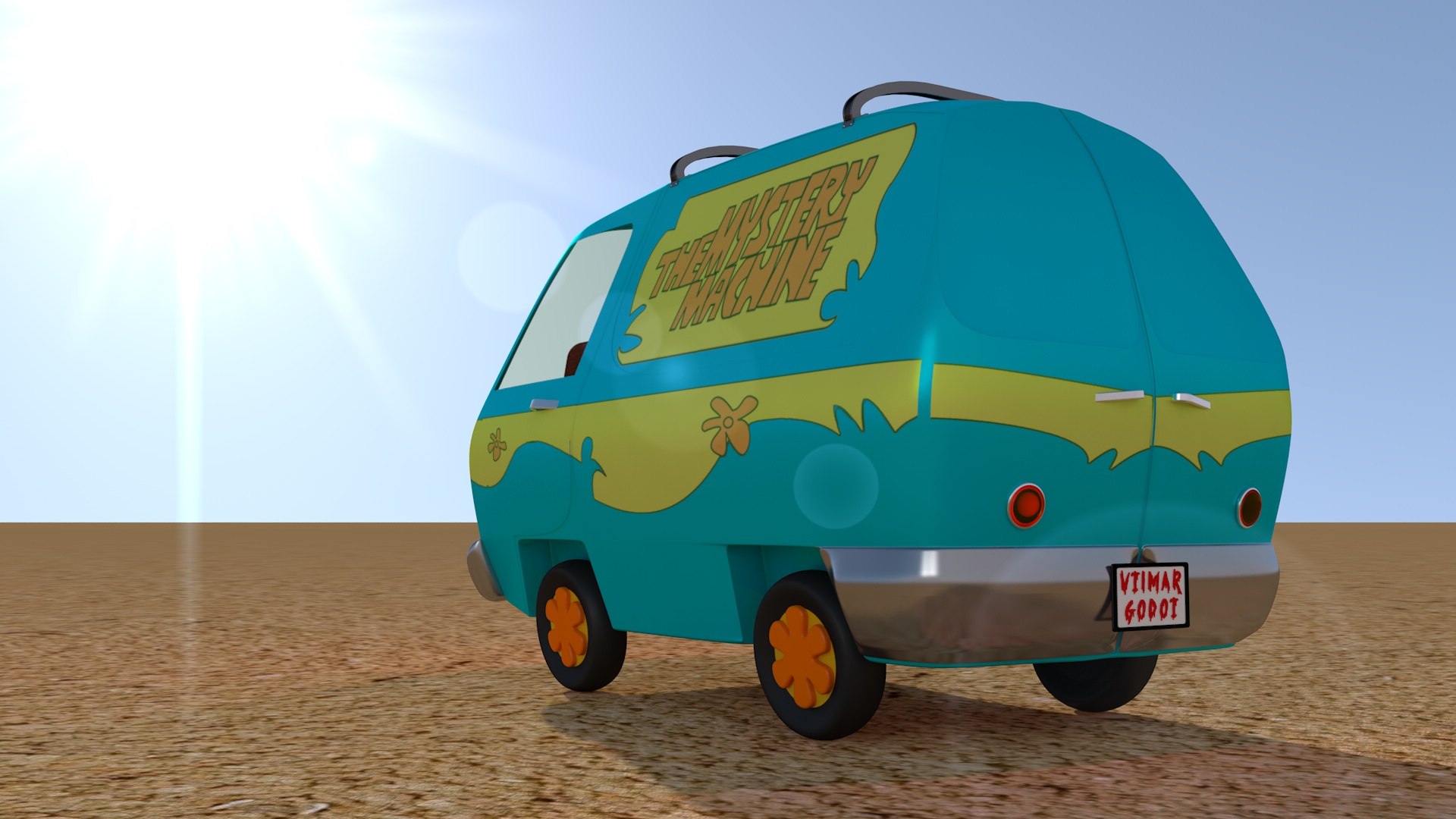 3d Cartoon Van