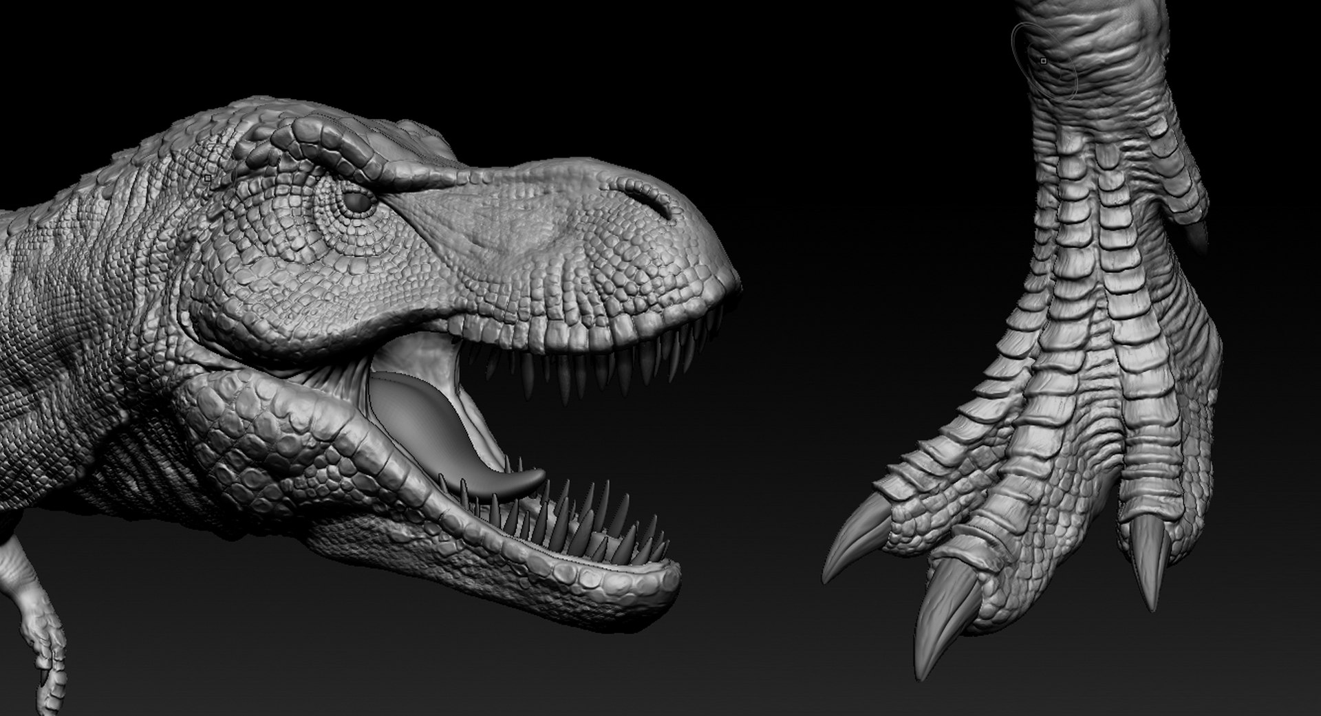 T Rex Model - TurboSquid 1596429