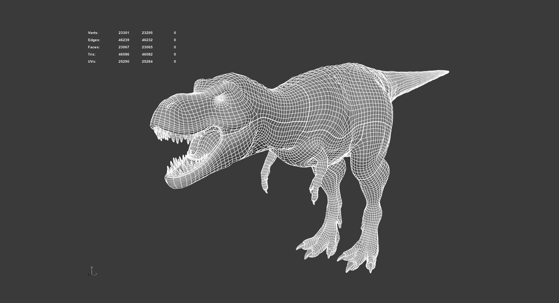 T Rex Model - TurboSquid 1596429