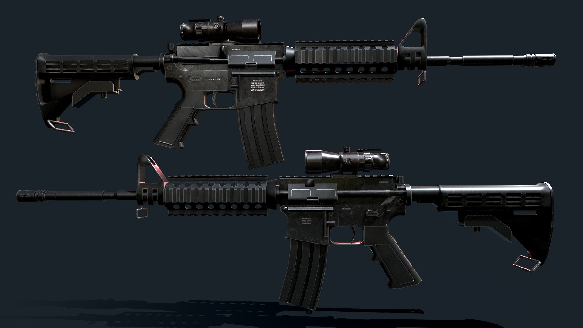 M4A1 Model - TurboSquid 1972682