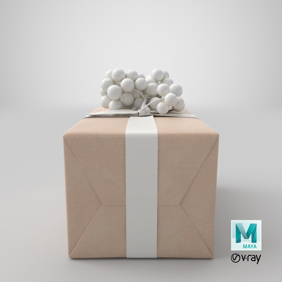 3D Wrapped Christmas Gift 01 - TurboSquid 1223275