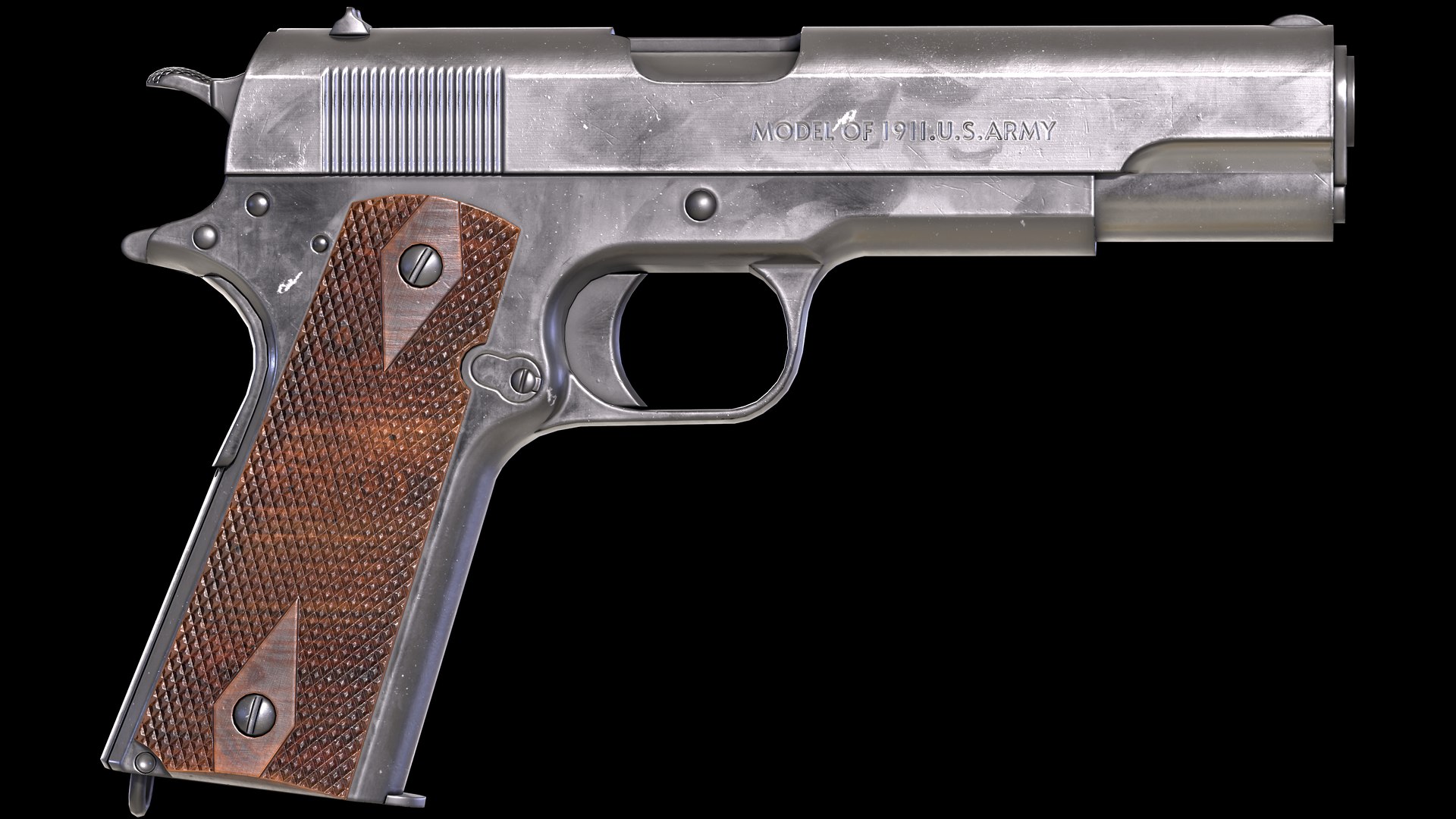 Colt M1911 PBR Worn Low-poly 3D Model Model - TurboSquid 1794195