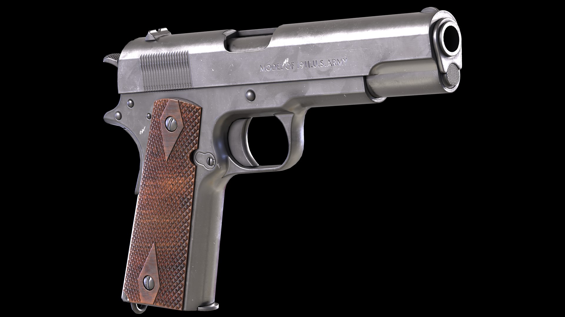 Colt M1911 PBR Worn Low-poly 3D Model Model - TurboSquid 1794195