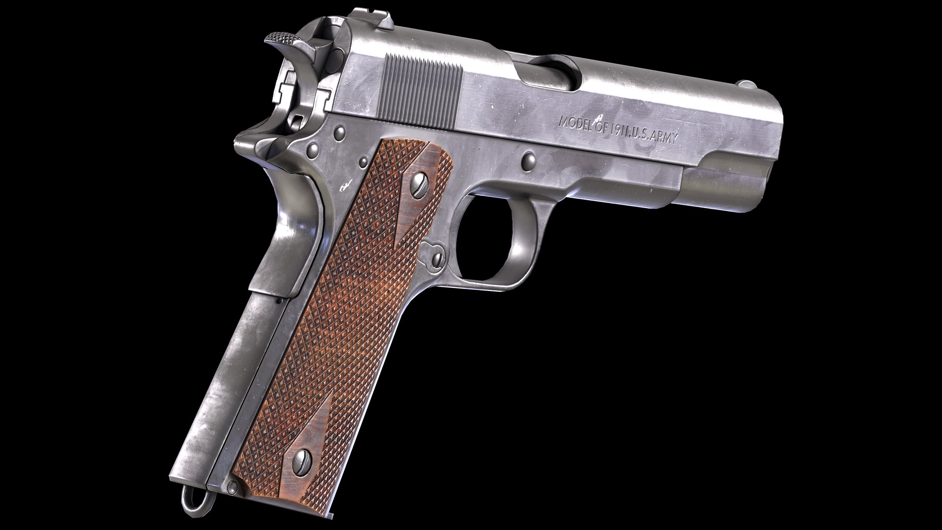 Colt M1911 PBR Worn Low-poly 3D Model Model - TurboSquid 1794195