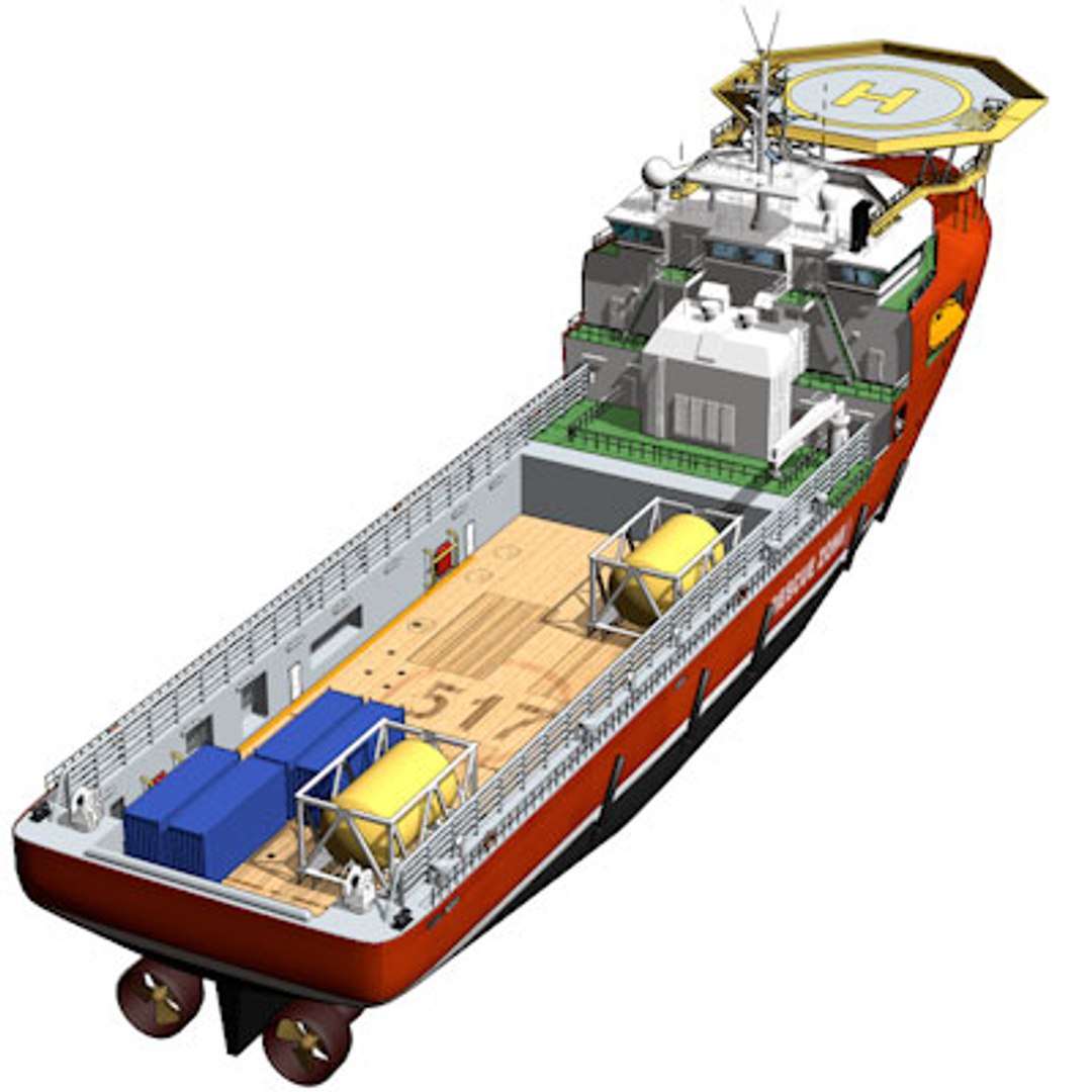 3d Model Supply Vessel