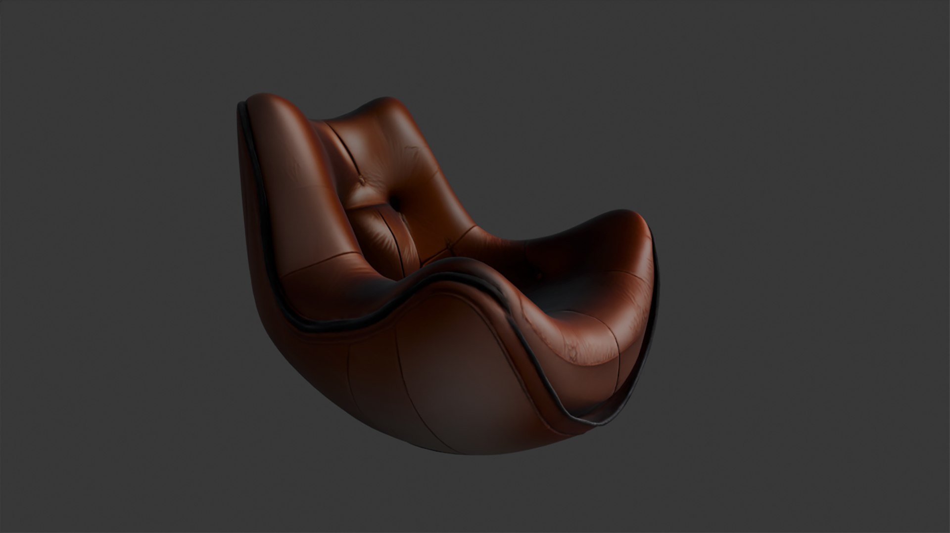 3D Model Modern Soft Leather Lounge Chair - TurboSquid 2332317