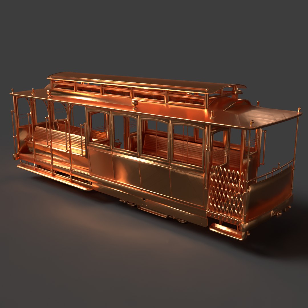 3D San Francisco Cable Car Model - TurboSquid 2335187