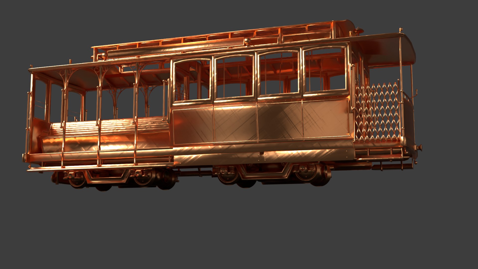 3D San Francisco Cable Car Model - TurboSquid 2335187