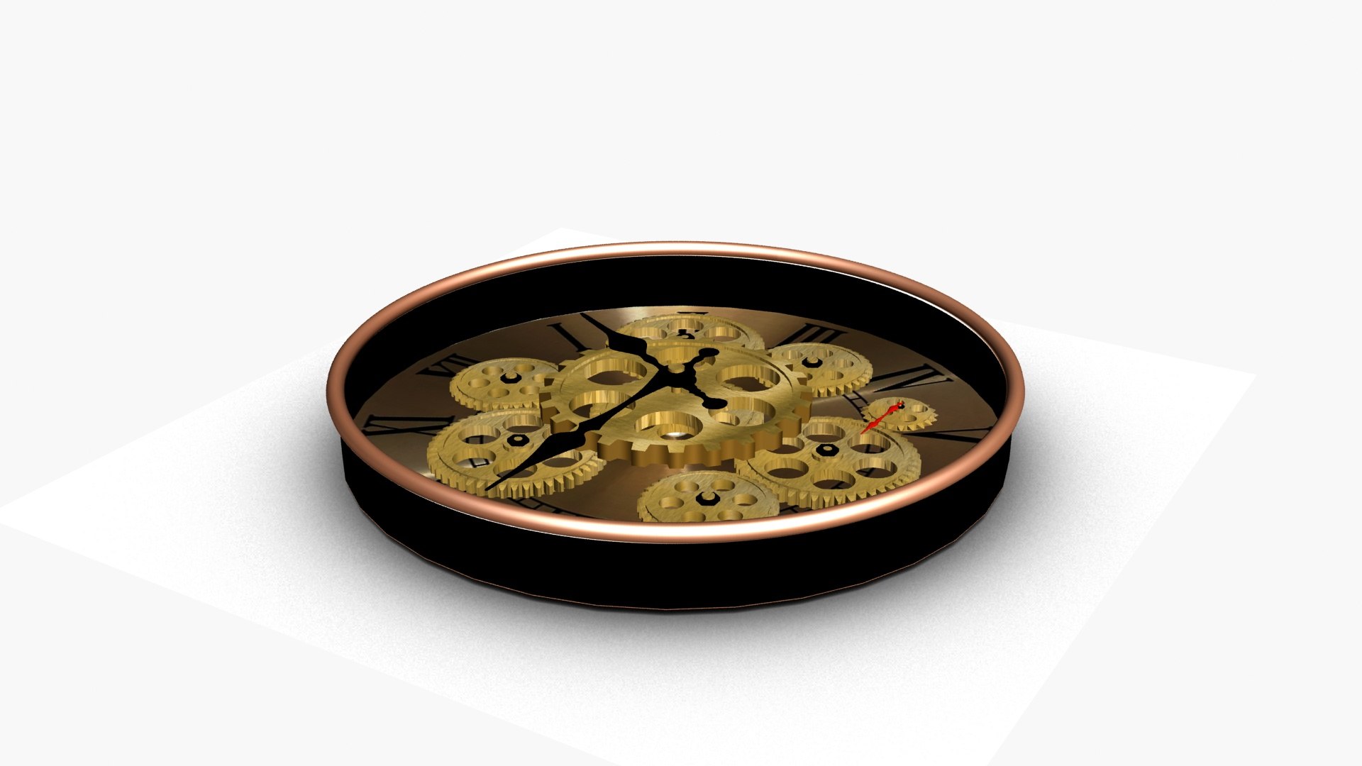 Gears Clock 3D Model - TurboSquid 2096863