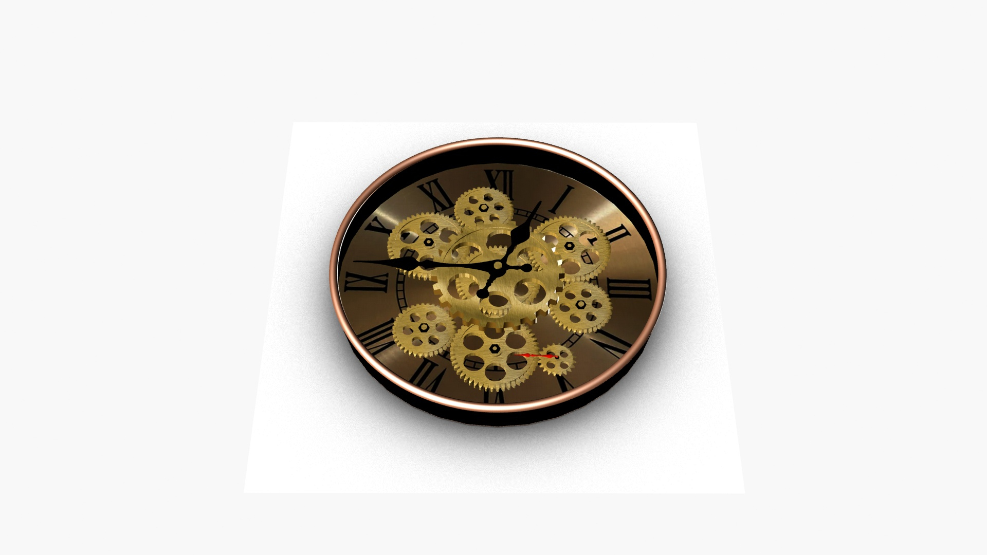 Gears Clock 3D Model - TurboSquid 2096863