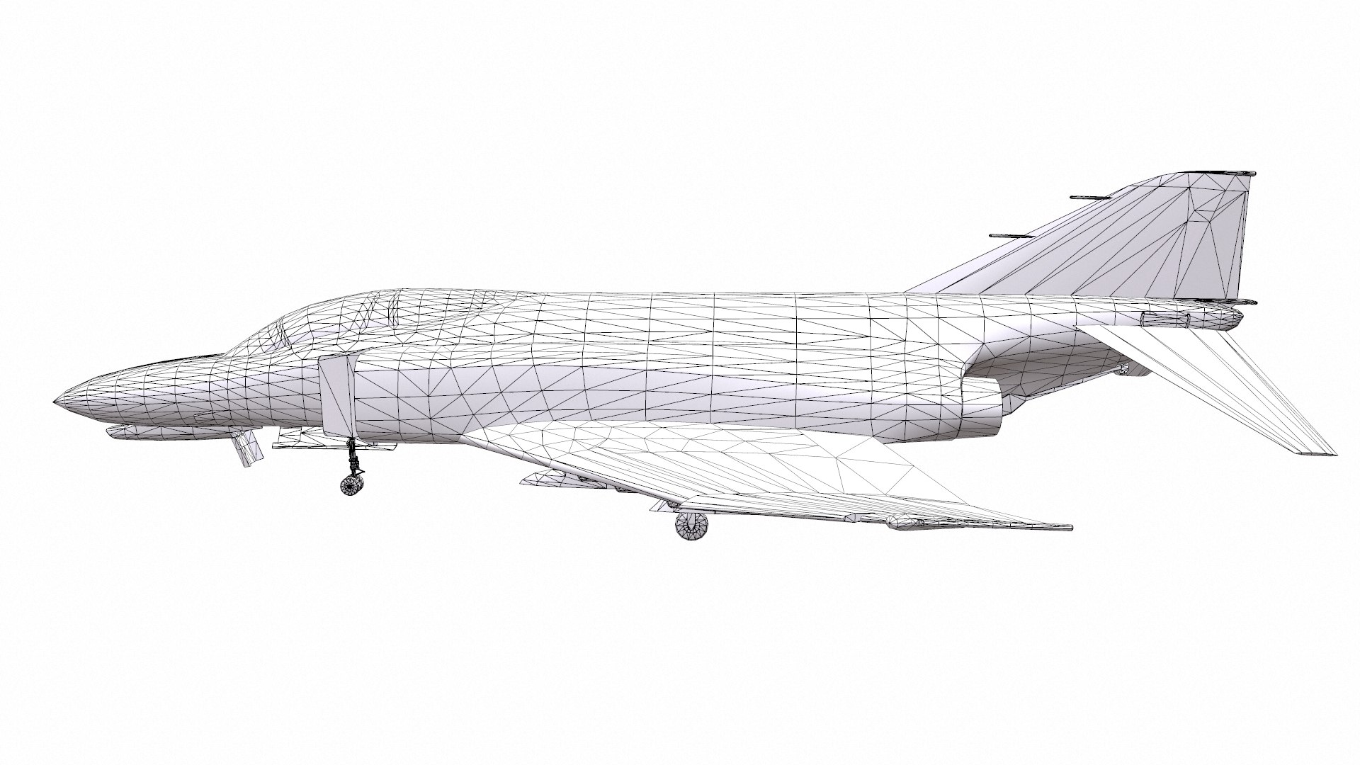 F-4 Phantom Fighter Aircraft 3D Model - TurboSquid 1627666