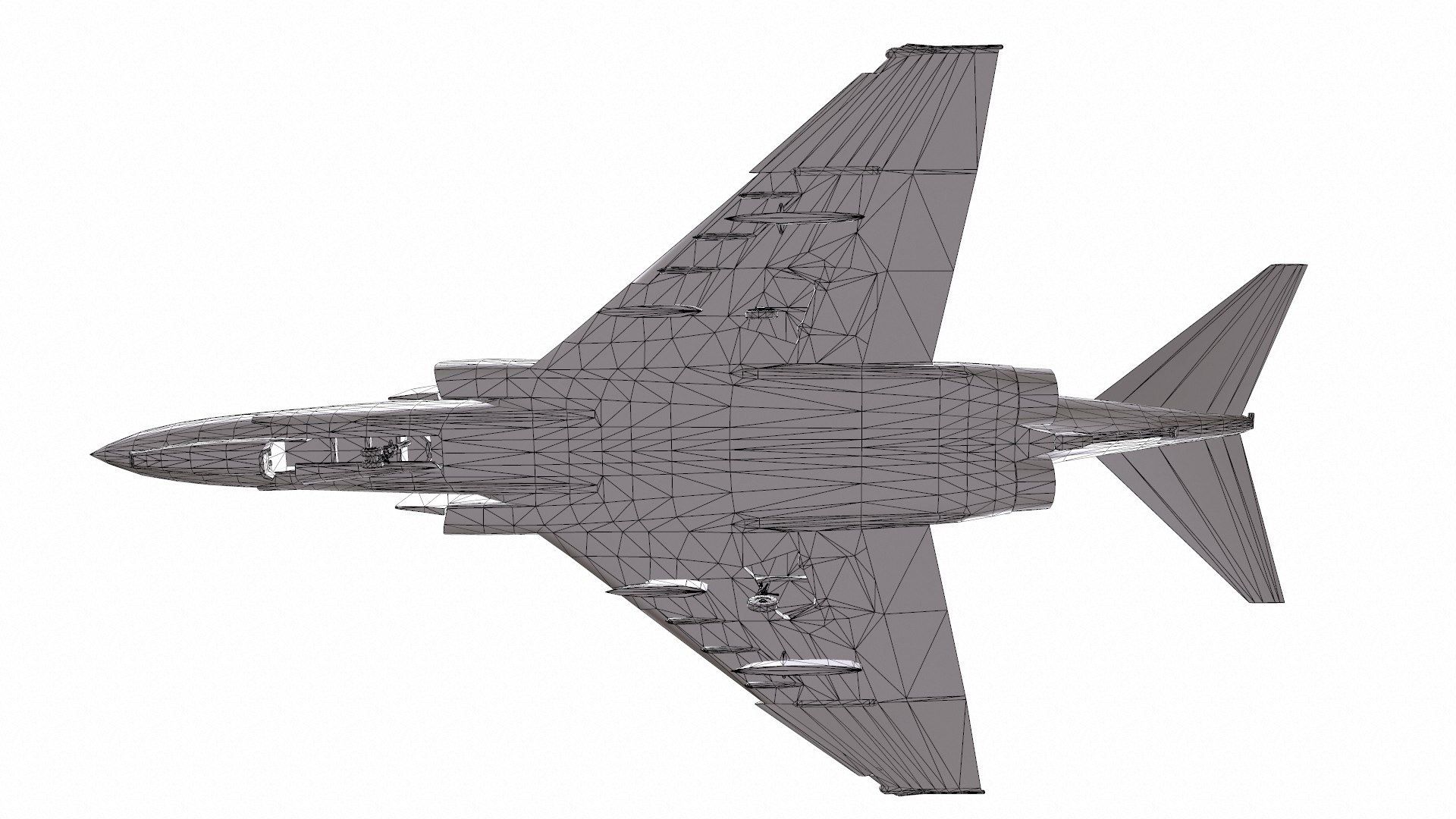 F-4 Phantom Fighter Aircraft 3D Model - TurboSquid 1627666