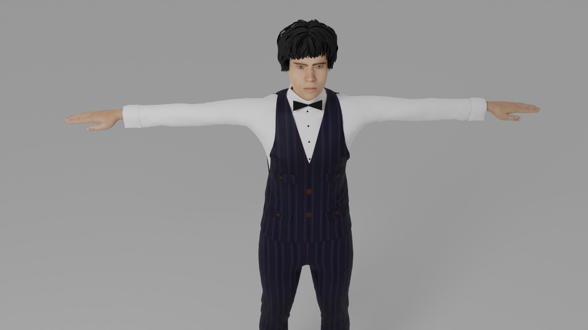 3D Servant Man - TurboSquid 2041886