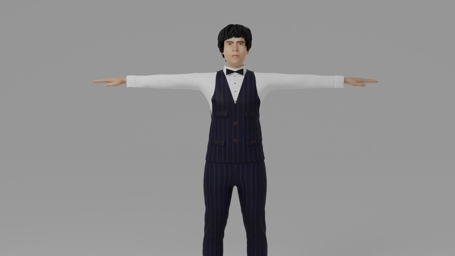 3D Servant Man - TurboSquid 2041886