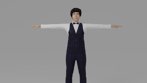 3D Servant Man - TurboSquid 2041886