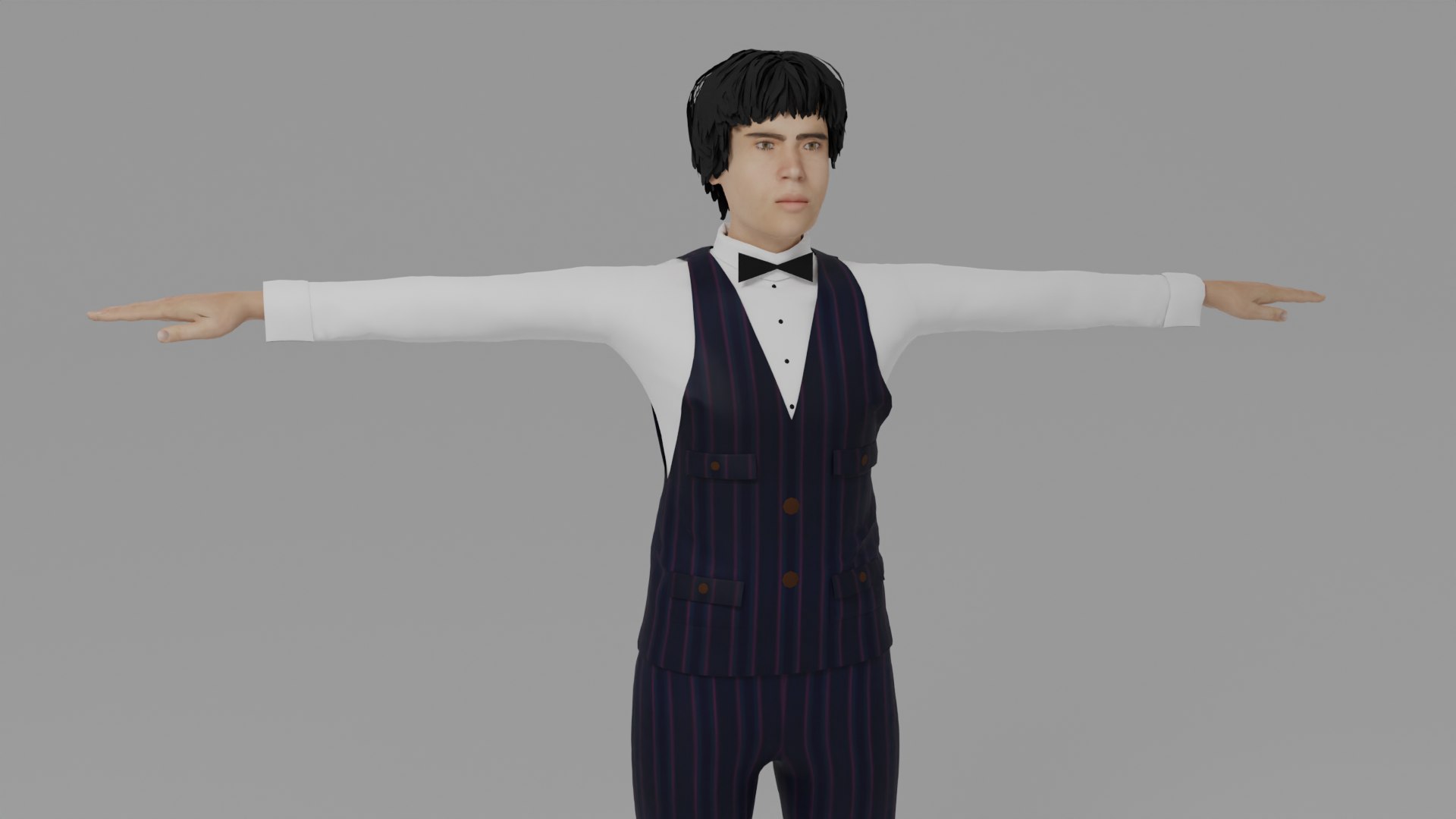 3D Servant Man - TurboSquid 2041886