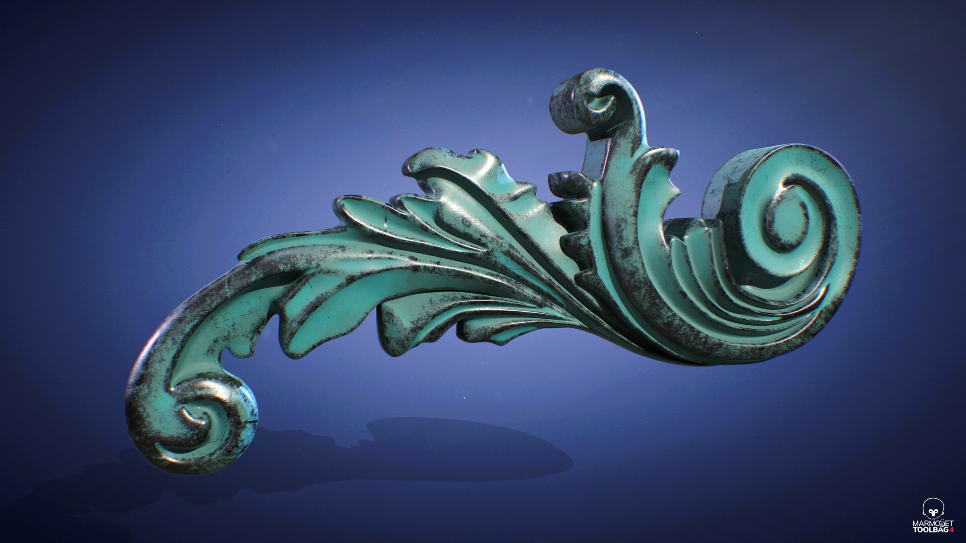 3D Ornamental Scroll - TurboSquid 1731326
