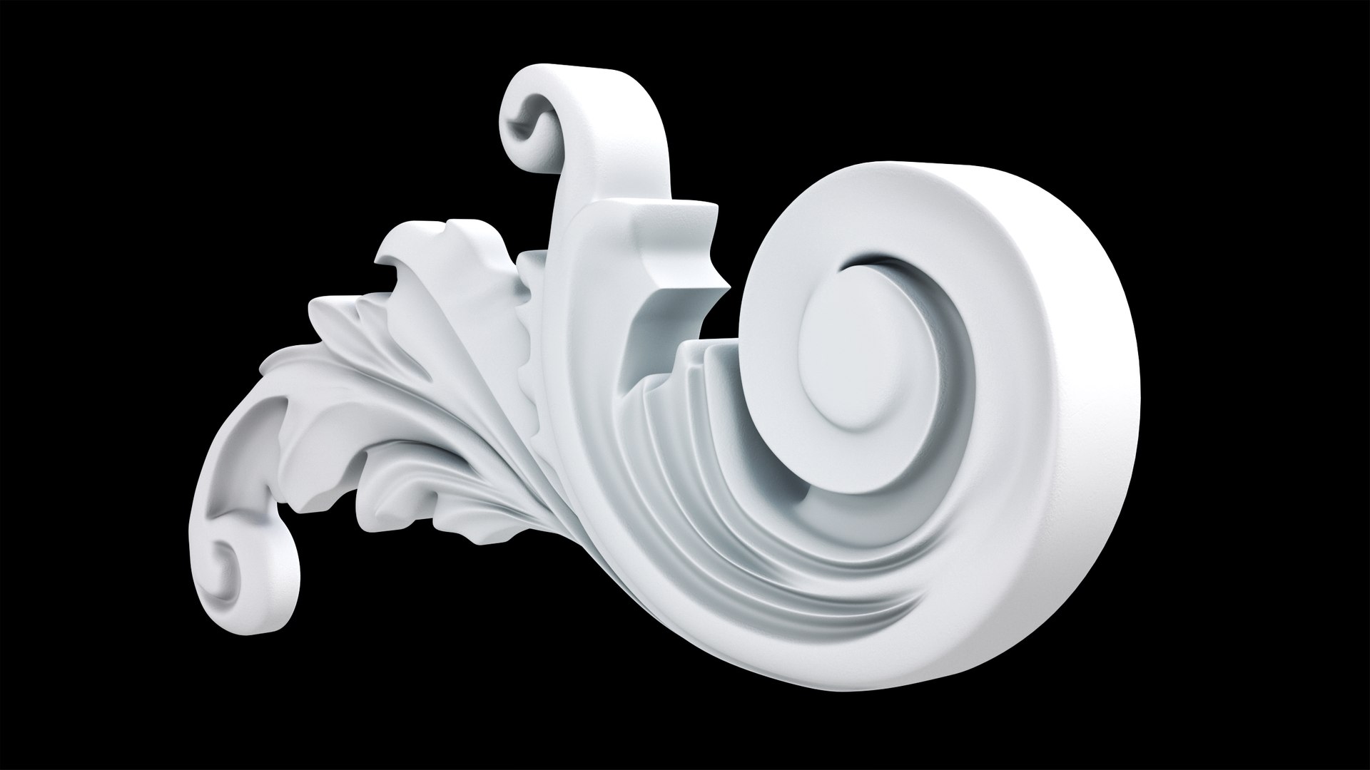 3D Ornamental Scroll - TurboSquid 1731326