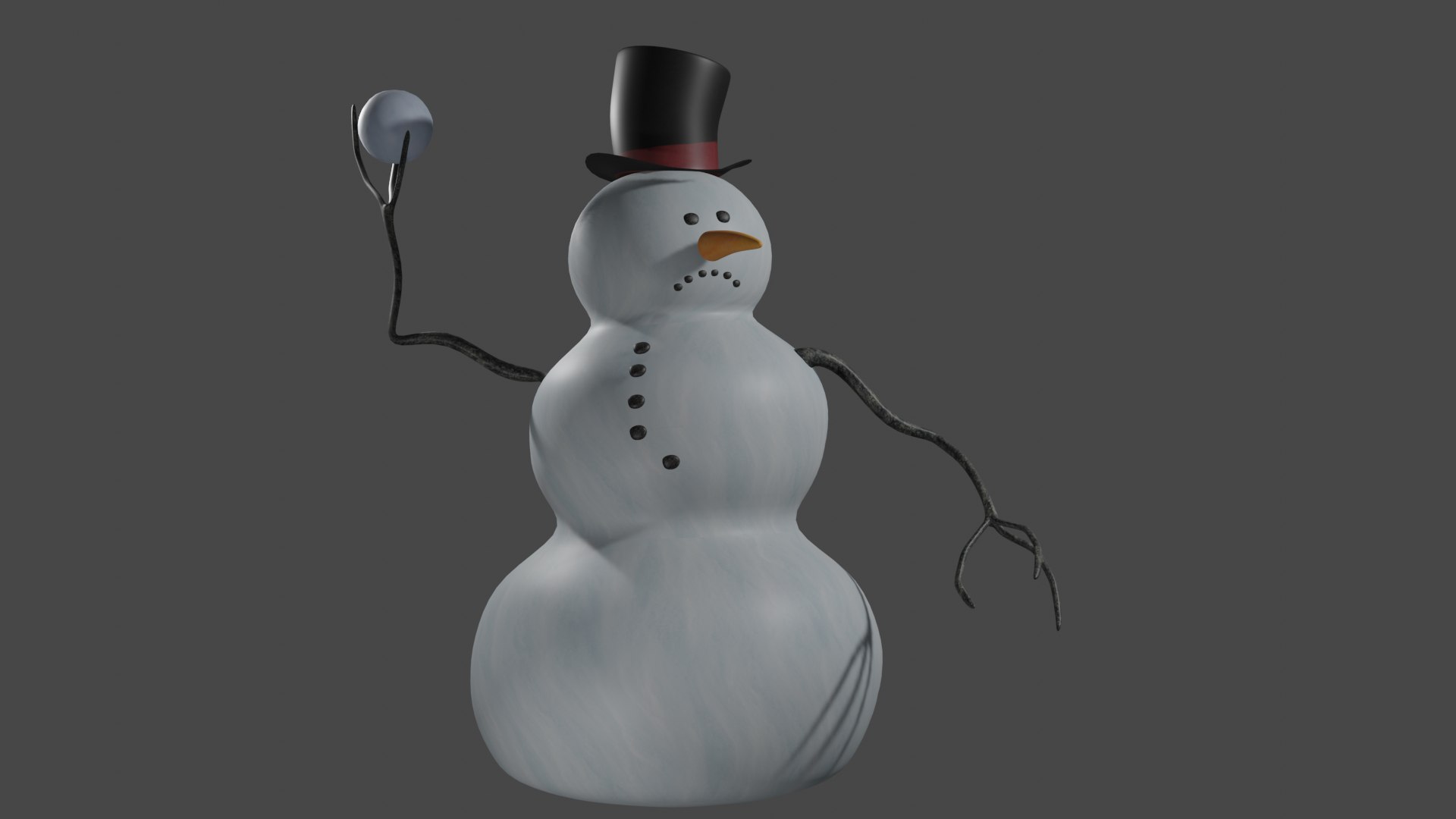 3D Snowman - TurboSquid 2163006