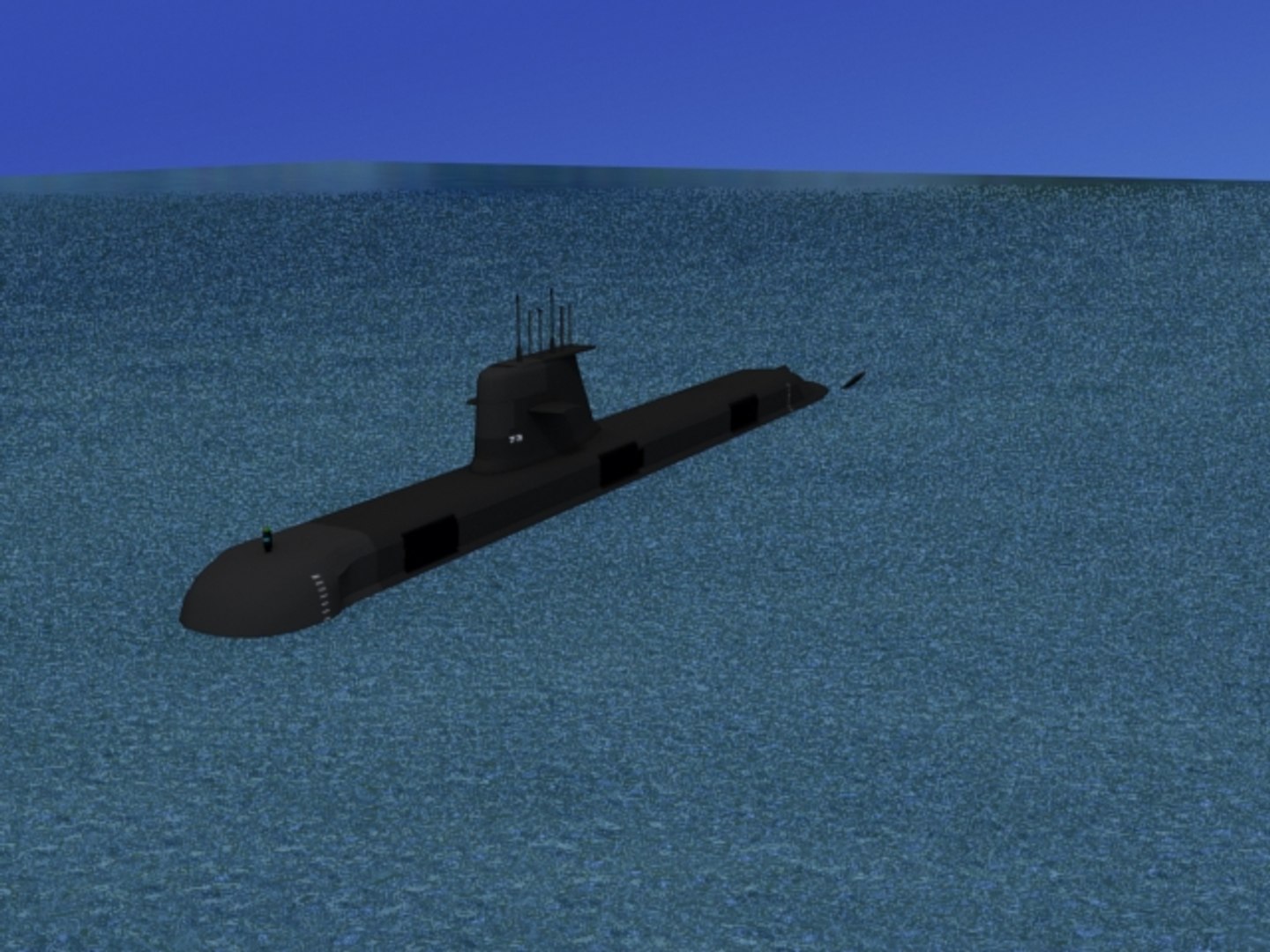 3d subs collins class submarines model