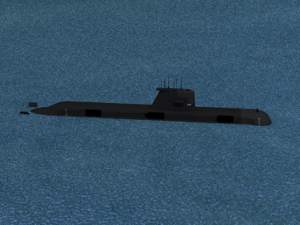 3d subs collins class submarines model