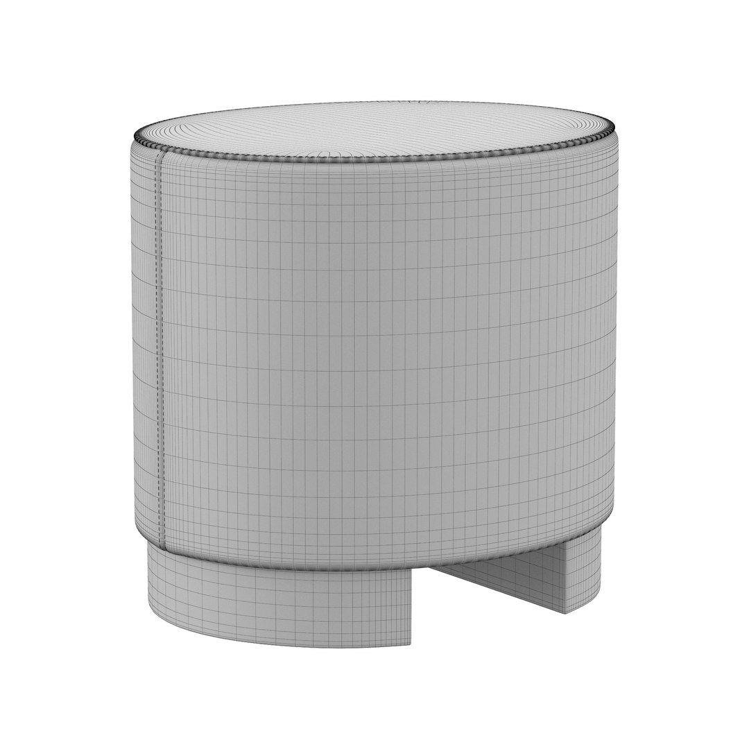 ASJA OTTOMAN 3D Model - TurboSquid 1897702